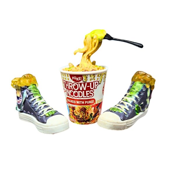 Mega | Toys | Mega Gross Minis Snotverse Shoes Throw Up Noodles | Poshmark